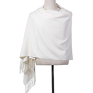 OHAYOMI Womens Pashmina Shawl Wrap Scarf Solid Color Pashmina