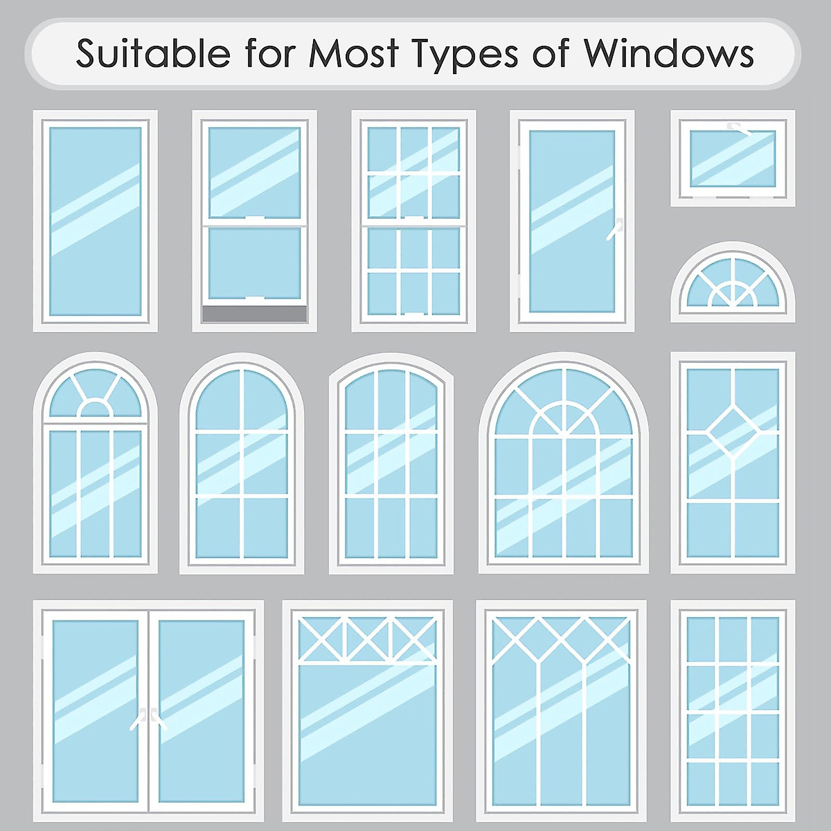 DKTIE Boho Chic Window Privacy Film with Installation Tools - Soften Light, Reduce UV Rays, Decorative Stained Glass Window Tinting Film for Home, Window Clings, 17.5 x 78.7Inch, Peacock Blue