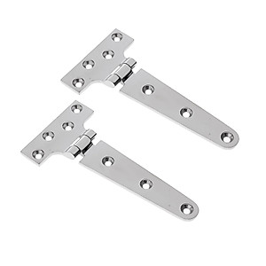 ECOLFE Internal Door Hinges,gate Hinges, 2pcs T Hinges, Thicker Hinges, Heavy Duty Hinges for Wooden Fences, Sheds, Wooden Boxes, Garden Cabins, Warehouse Doors
