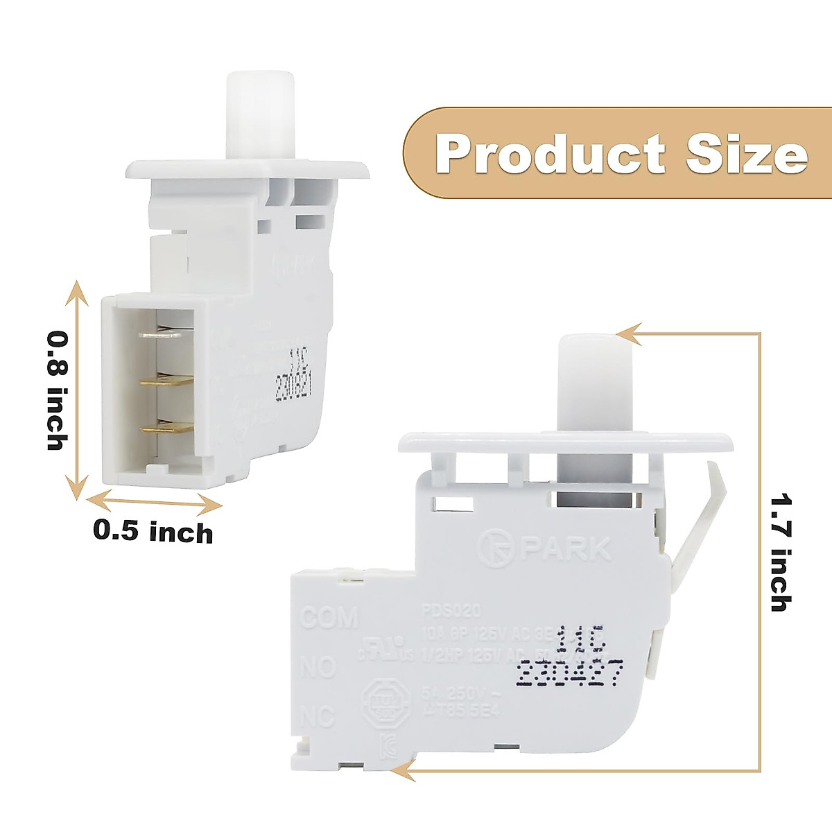 Upgraded DC64-00828B Dryer Door Switch Replacement for Samsung K-enmore Dryer Compatible with DC64-00828A PS4210964 2071594 AP4578931