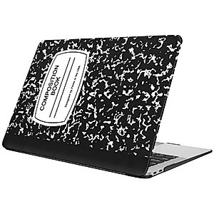Fintie Case for MacBook Air 13 Inch A2337 (M1) / A2179 / A1932 (2022 2021 2020 2019 2018 Release) - Snap On Hard Shell Case Cover for MacBook Air 13 Retina Display with Touch ID (composition book)