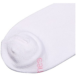 Hanes womens Comfortsoft Ankle Sock, 3-pack fashion liner socks, White Assorted, Shoe Size 8-12 US