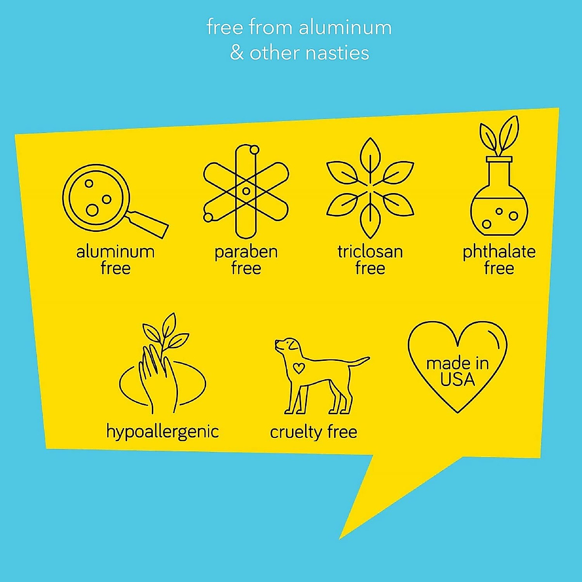 Fresh Monster Natural Deodorant for Kids & Teens, Aluminum Free, Paraben Free, Hypoallergenic Deodorant, Gummy Burst (1.76oz)