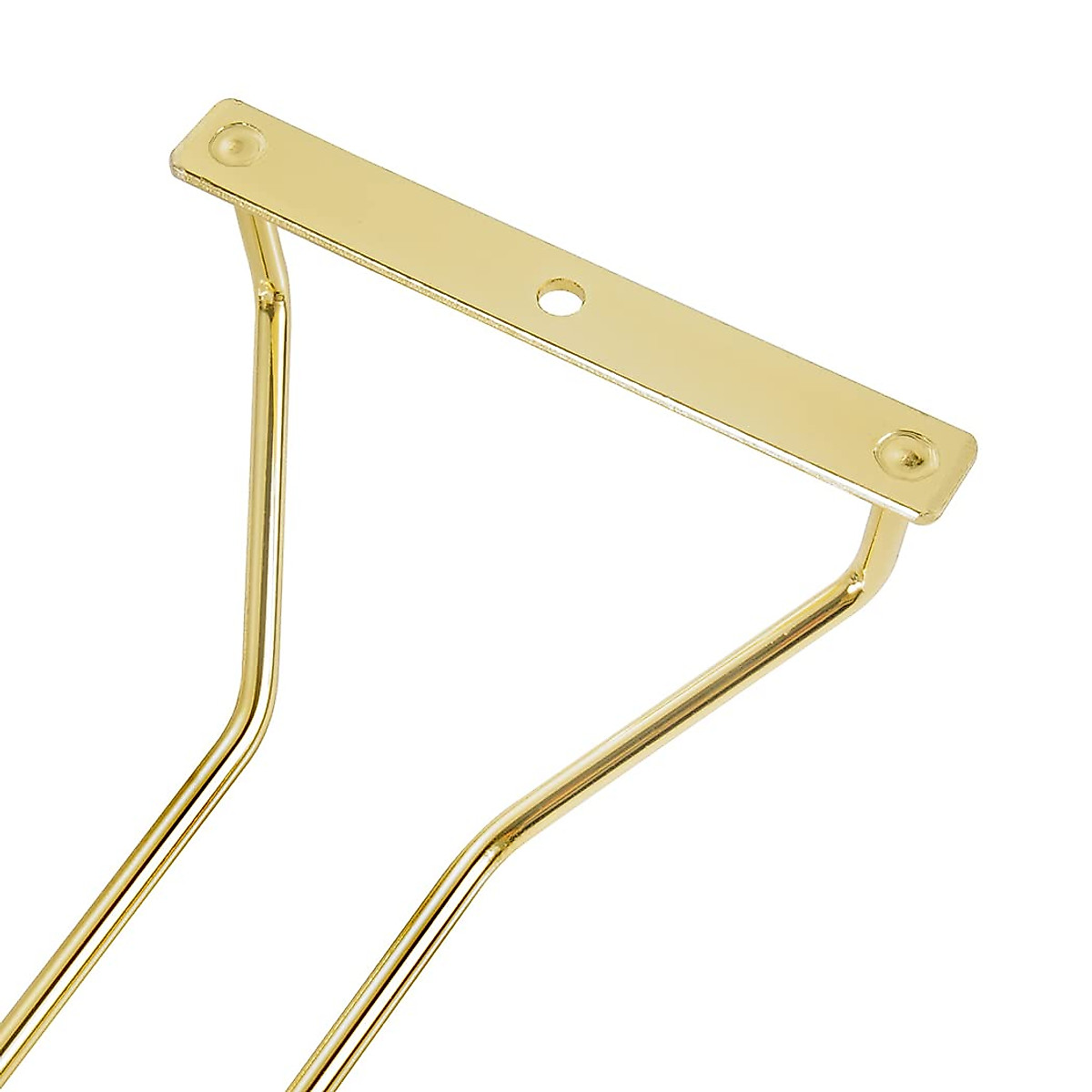 Dianoo 35.5cm Gold Wine Glass Rack, Under Cabinet Wine Glass Holder, Stemware Rack, Hanging Stemware Holder For Kitchen Bar, 1 Row