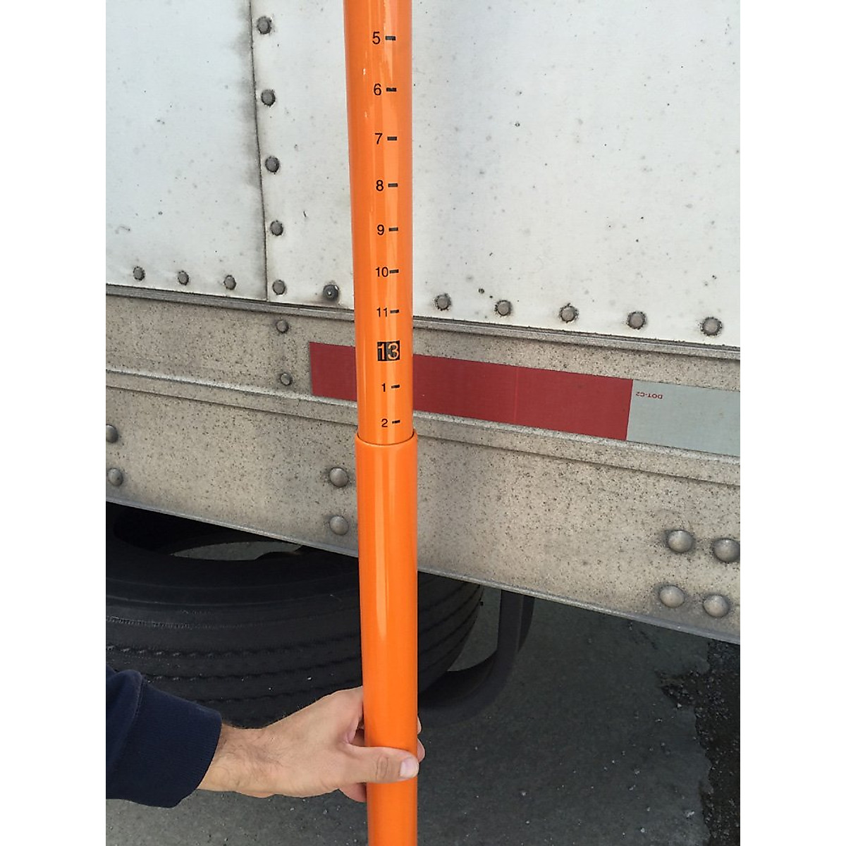 Mytee Products Heavy Duty 15' Load Height Measuring Stick - Adjustable Height Stick for Trucks & Trailer with Carrying Bag