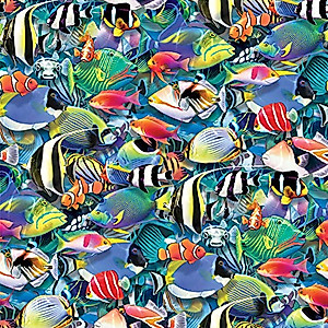 GRAPHICS & MORE Ocean Coral Reef Fish Jam Diving Pattern Gift Wrap Wrapping Paper Rolls