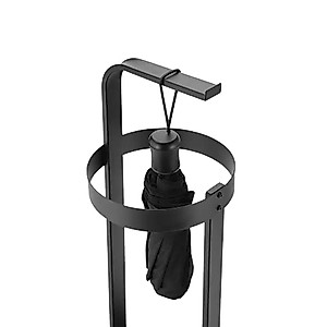JackCubeDesign Steel Umbrella Stand Entryway Space Saving Umbrella Holder Organizer for Front Door(Black) – MK444A