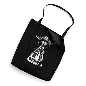 UFO Alien Abduction Vintage Eat More berry Vintage Tote Bag