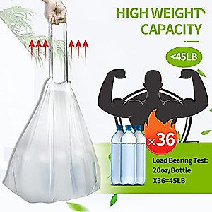 Charmount 13 Gallon Strong Tall Kitchen Drawstring Trash Bags,0.98 Mil Unscented Garbage Bags - 45 Count …
