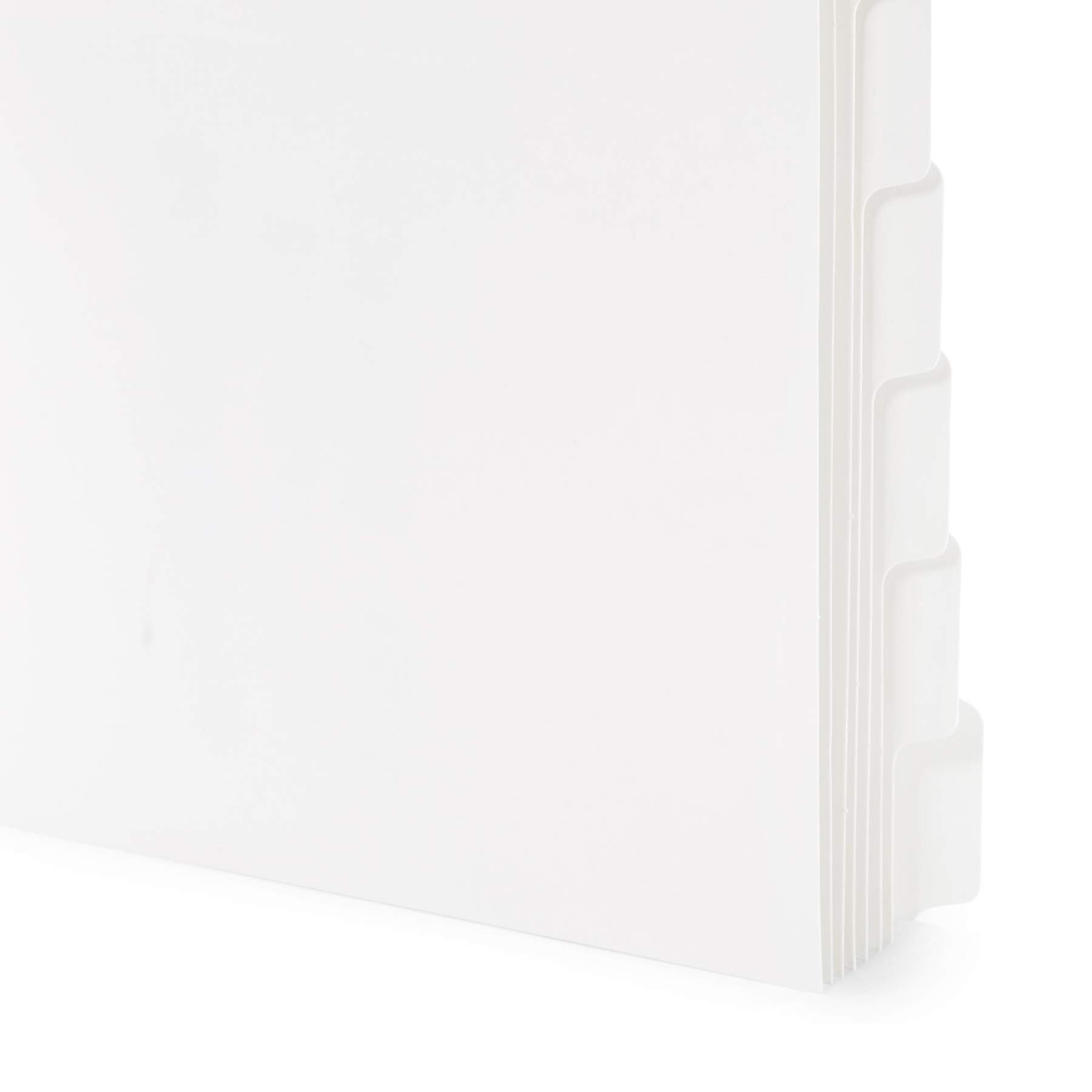 Blue Summit Supplies 3 Ring Binder Dividers with Reinforced Edge, 1/8 Cut Tabs, Letter Size, 3 Hole Punch Section Index Dividers for Binders, White, 96 Pack