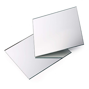Suwimut 50 Pack Square Glass Mirror Tiles, 4x4 Inch Small Square Decorative Glass Mirrors for Table Centerpieces, Crafts, Wall, Mosaics, DIY Home Projects, Decorations, Arts and Crafts Supplies