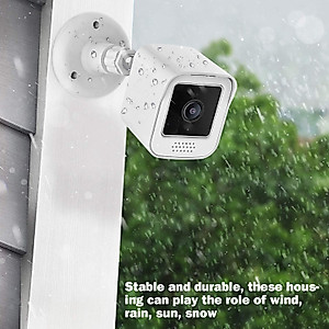 3-Pack Wall Mount Bracke and Housing for Wyze Cam V3 and V3 Pro Camera, wyze v3 Cover Indoor/Outdoor Video Security Accessories，Sun Protection Protective Shell and Adjustable Wall Mounting Brackets