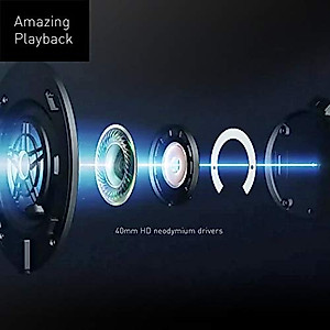 Panasonic Premium Hi-Res Wireless Bluetooth Over The Ear Headphones with 3D Ear Pads and 3 Sound Modes - RP-HD305B-A (Blue)