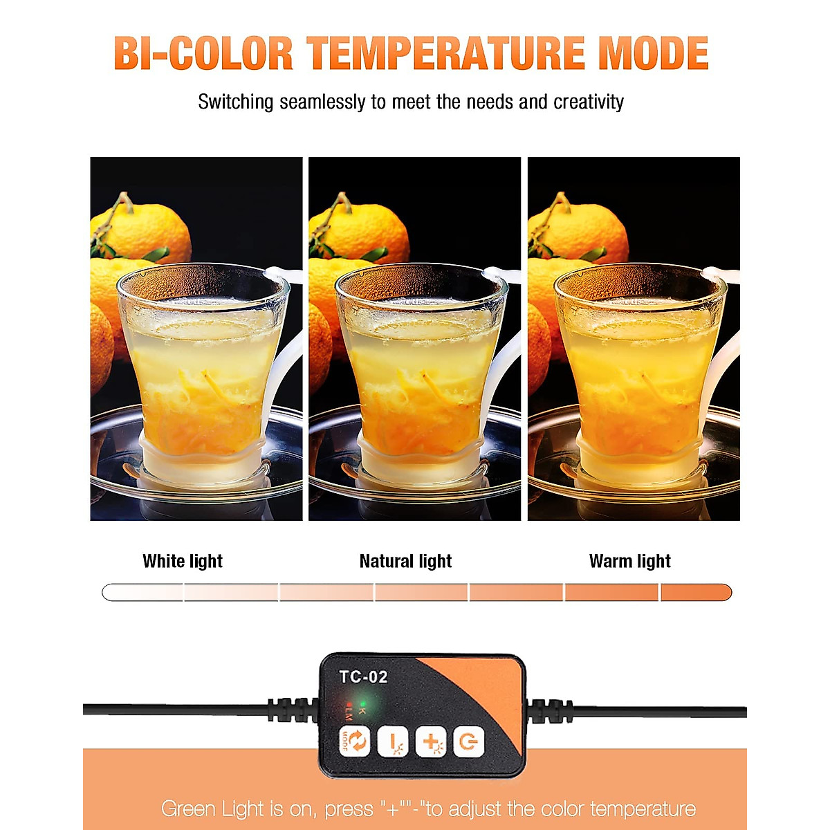 FOSITAN Bi-Color Dimmable Photo Light Box Kit, 32x32 inch/80x80 cm Photo Studio Photography Photo Box Kit 2 Led Light Bars 252 LED Light Beads Tabletop Professional Shooting Tent with 5 Backdrops