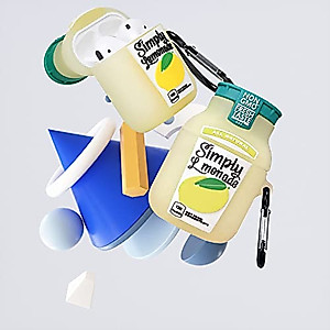 Compatible with Airpods Cases, Cute 3D Soft Silicone Cartoon Cool pods Case, Shockproof Protective Funny Cover Shell Gift for Kids Boys Girls Teens Women Compatible with Airpods 2 case