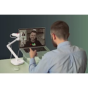 INSWAN INS-3 Detachable USB Document Camera for Teachers, built-in Mic, Light, Dual-Mode Autofocus, Windows, MacOS,Chromebook Compatible for Remote Teaching, Distance Learning, Webcam Web Conferencing