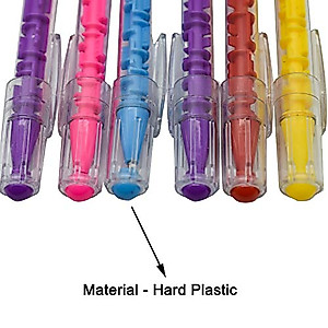 Maydahui 15PCS Maze Puzzle Shape Ballpoint Pen Novelty Creative Pens Blue Ink for Adults Student