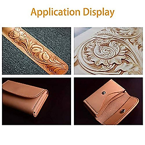 Muse Craft Flawless 12''X24'' 5-6oz Vegetable Tanned Leather Precut| Import A Grade Tooling Leather Hide 1.9-2.3mm| Full Grain Veg Tan Leather for Tooling, Carving, Dyeing, Embossing(12''x24'')