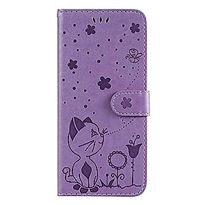 Fansipro Phone Cover Wallet Folio Case for Oppo Reno 6 PRO Plus 5G, Premium PU Leather Slim Fit Cover for Reno 6 PRO Plus 5G, 2 Card Slots, Nice fit, Purple