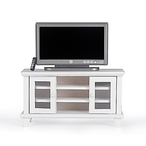 SAMCAMI Dollhouse Furniture 1 12 Scale - Doll House Furniture Toys for Dollhouse Living Room - Miniature Furniture Incl Mini TV Toy and TV Cabinet