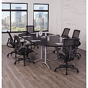 WORKPRO® 1000 Series Ergonomic Mesh/Mesh Mid-Back Task Chair, Black/Black, BIFMA Certified
