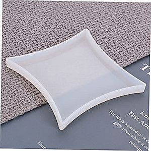 COHEALI 1pc Jewelry Resin Molds Silicone Coasters Silicone Molds for Resin Resin Tray DIY Ashtray Resin Silicone Ashtray Epoxy Resin DIY Coaster Mold Resin Coaster Mold Epoxy Silicone Mold