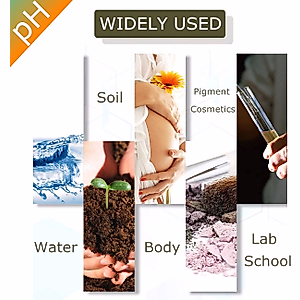 Heyiarbeit pH.1-14 Test Paper, 4 Packs of 320 Strips Litmus Test Paper, Test pH for Saliva Urine Water Soil Testing Lab Monitoring