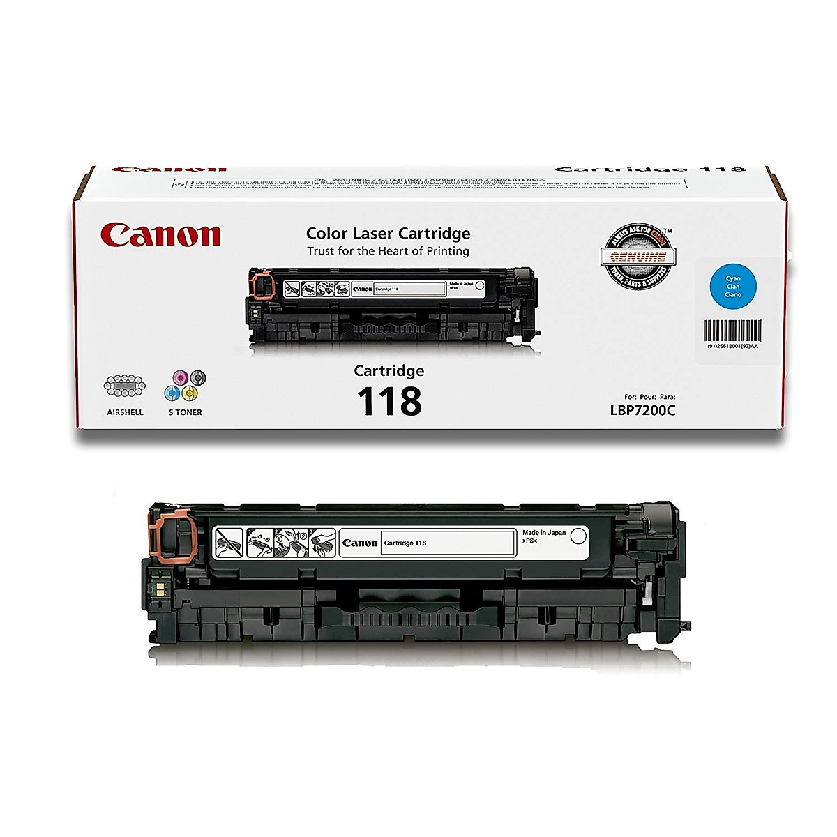 Canon 2660B015AA Original 118 Black, Cyan, Magenta, Yellow for The Color imageCLASS MF8350Cdn