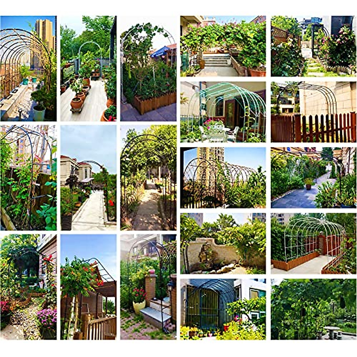 Garden Arch Made of Metal,Rose Arch for Climbing Plants Clematis,Climbing Support Trellis,Pergola,Weather-Resistant Climbing Arch,Wedding Arch,Archway,Trellis,Garden Arbor,Roses,Vine Support Trellis