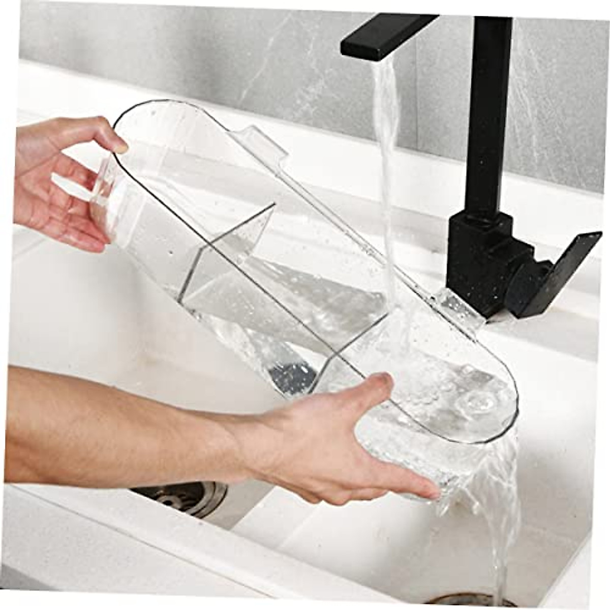 Veemoon Box Cabinet Door Organizer Kitchen Storage Case Hanging Bin for Walls Seasoning Organizer for Cabinet Storage Shelves Plastic Bathroom Storage Holder Crane Wall-mounted The Pet