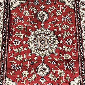 YILONG CARPET 2x3ft 100% Hand Knotted Silk Rug Persian Oriental Carpet 812B2x3
