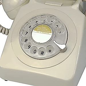 Benotek Retro Rotary Phone Old-Fashioned Decorated Antique Telephone Wired Landline Telephones for Home Office School Hotel Decor