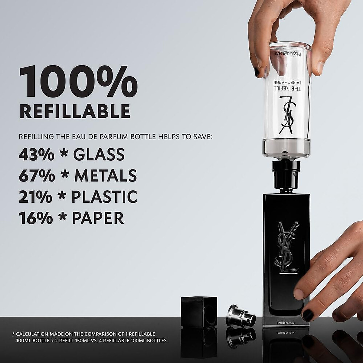 Yves Saint Laurent MYSLF Eau de Parfum Travel Spray 0.33 oz / 10 ml eau de parfum spray