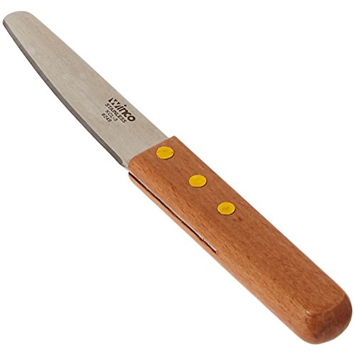 Winco KCL-3 7.5-Inch Oyster/Clam Knife with 3.5-Inch Blade, Medium, Stainless Steel, Tan