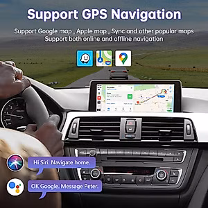 Road Top Wireless Carplay Wireless Android Auto for BMW 1 2 3 4 Series F20 F21 F22 F23 F30 F31 F32 F33 2011-2015 Year with NBT System, Compatible with Apple Carplay Retrofit Kit Decoder