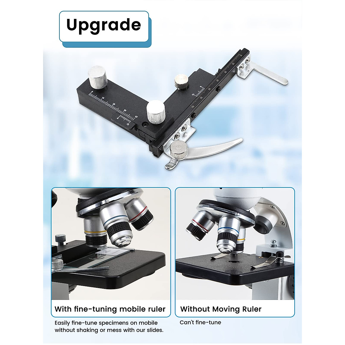 Crspexil Compound Binocular Microscopes 40X-2000X with Microscope Prepared Slides 30p,for Kids Students Adults, Microscope Accessories, Wire Camera Shutter, for School Laboratory Home Education