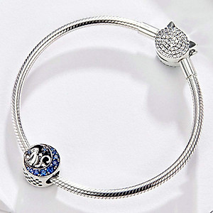 Cat Charm 925 Sterling Silver Animal Charm Lucky Charm Birthday Charm Love Charm for Pandora Charm Bracelet (Cat)