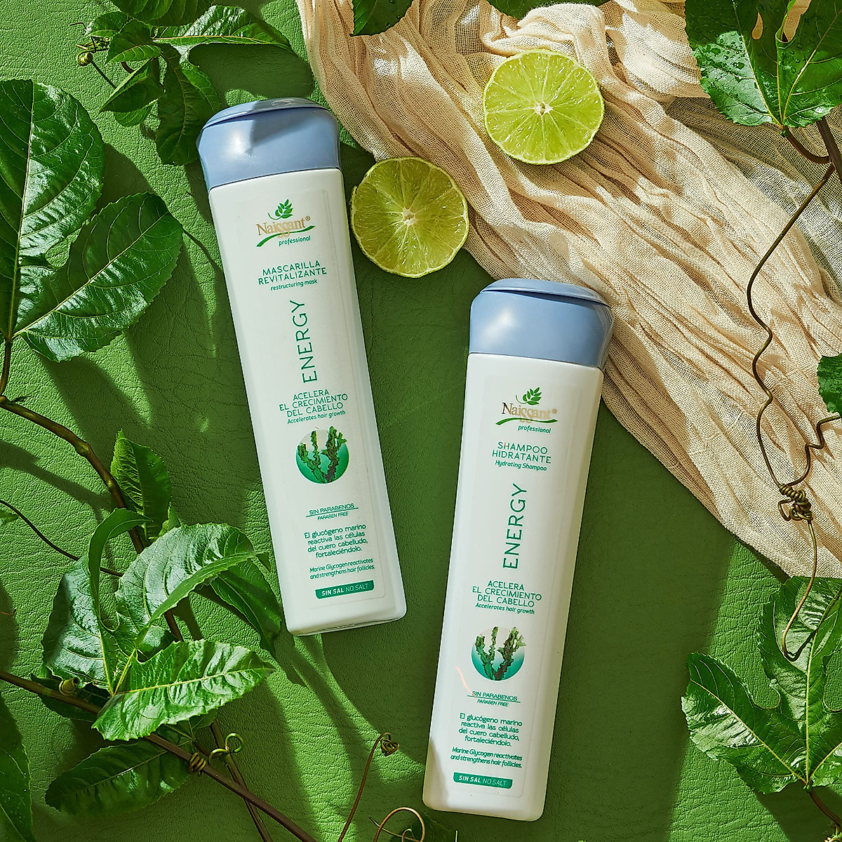 Naissant Energy Treatment Shampoo | Hair Growth Accelerator, Strengthener for Color Treated & Natural Hair | Enriched with Marine Glycogen & Natural Extracts to Prevent Hair Loss (10.1 Fl Oz)