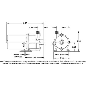 Little Giant 115 Volt, 1/25 HP, 510 GPH 2-MD-SC Non-Submersible Semi-Corrosive Chemical Magnetic Drive Pump, 6-Foot Cord with Plug, Black/White, 580503