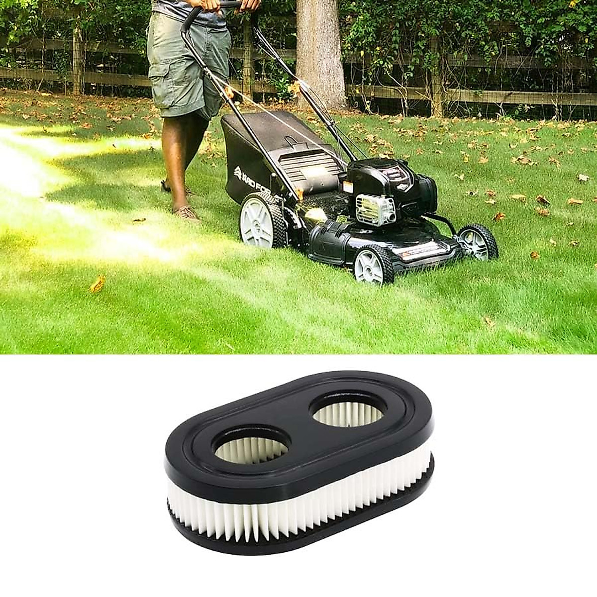 IESUTA Air Filter 593260 - Lawn Mower Air Cleaner Cartridge Filter for 798452,Series Engine 4247 5432 5432K 09P702 Mower Replacement Accessories, 2 Pack