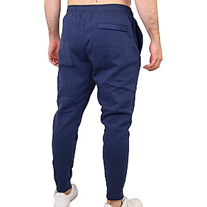 NIKE Men's Nsw Club Jogger, Midnight Navy/Midnight Navy/White, Large
