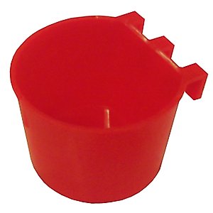 4 PACK OF RITE FARM PRODUCTS 8 OZ PIGEON QUAIL DOVE CHICKEN RABBIT BIRD FEEDER WATER DRINKER CUPS WIRE CAGE