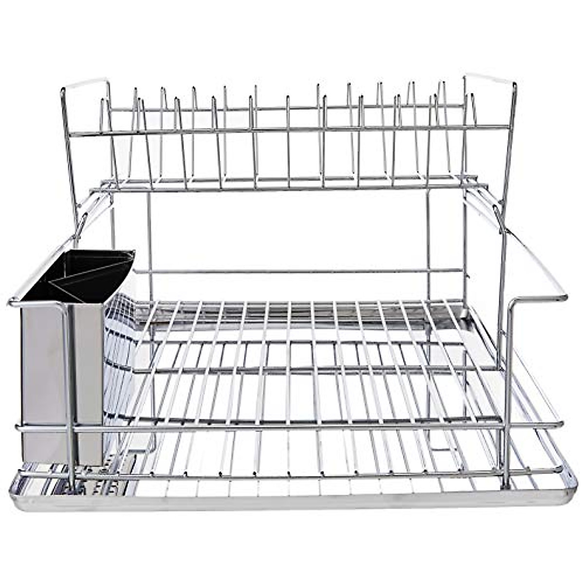 Megachef Mega Chef 15 1/2-inch Stainless Iron Shelf Dish Rack, Chrome Plated (94396414M) (93596414M)