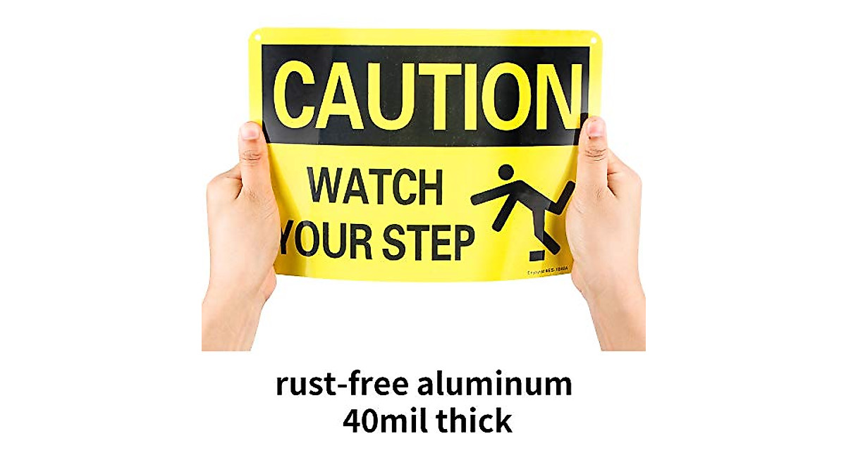 Enjoyist Caution Watch Your Step Signs - Buy Now