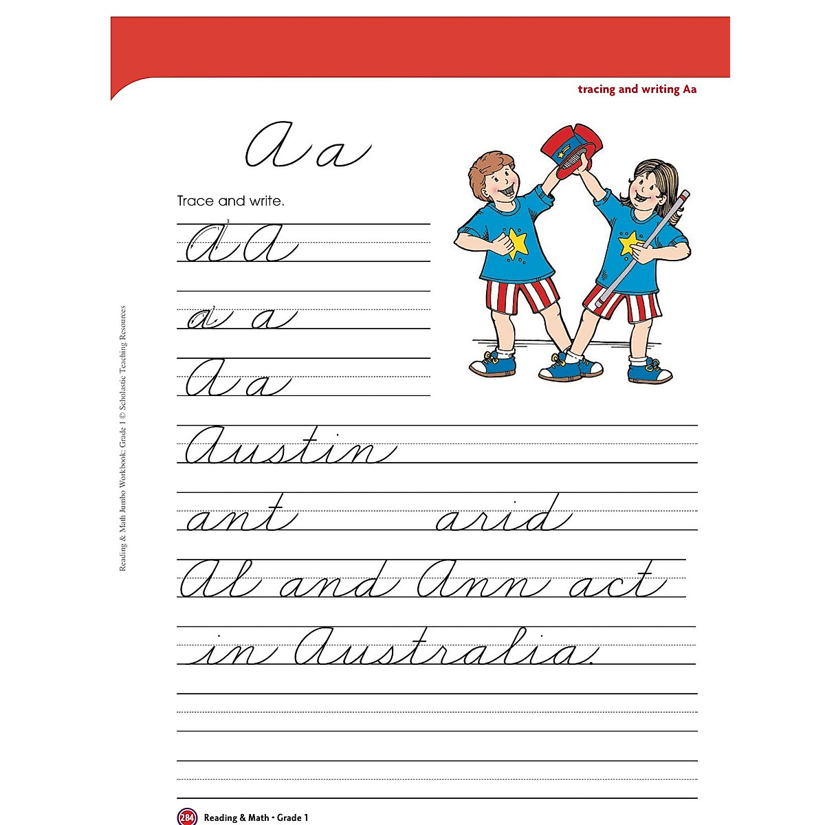 Reading & Math Jumbo Workbook: Grade 1