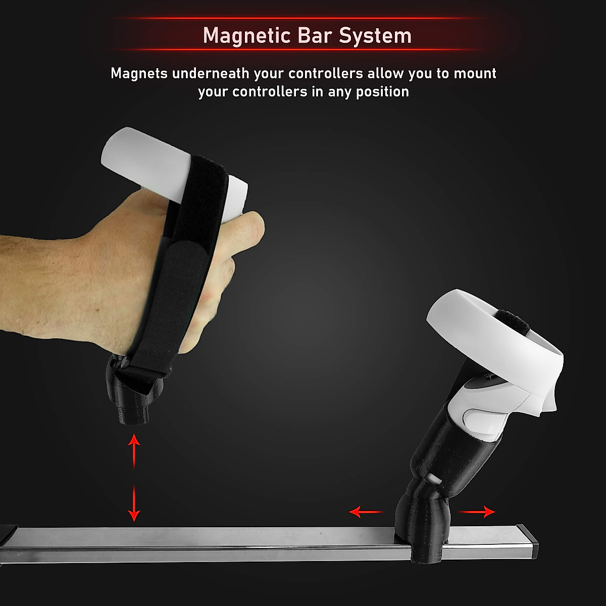 DeadEyeVR Obliterator - VR Magnetic Carbon Fiber Rifle Adapter Stock Controller Attachment Accessory for Virtual Reality with Sling - Rift S and Oculus Quest 2