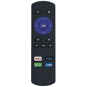 ZdalaMit Replacement IR Remote Control fit for Roku 1 2 3 4 (HD, LT, XS, XD) Player, Roku Express; DO NOT Support Roku Stick or Roku TV; DO Not Support Headphone, Game or Voice Search
