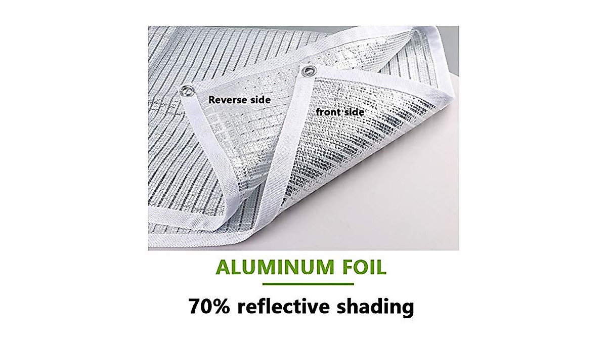 DJYTUSB 70% Reflective Sun Shade Cloth for Garden & Patio