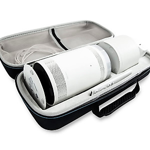 Carrying Case for Samsung The Freestyle Projector,Compatible with The Freestyle Smart Portable Projector 360°All-Round Hard EVA Protection Storage Box Travel Bag