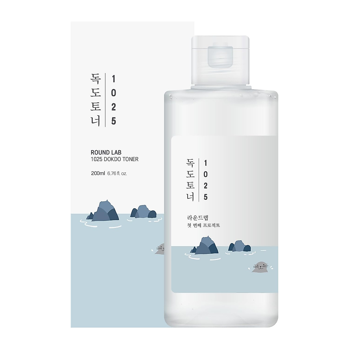 ROUND LAB Dokdo Toner | Exfoliate daed skin cells, Replenish skin with long lasting moisture, Hydrating, Watery Type Toner (6.76fl.oz)